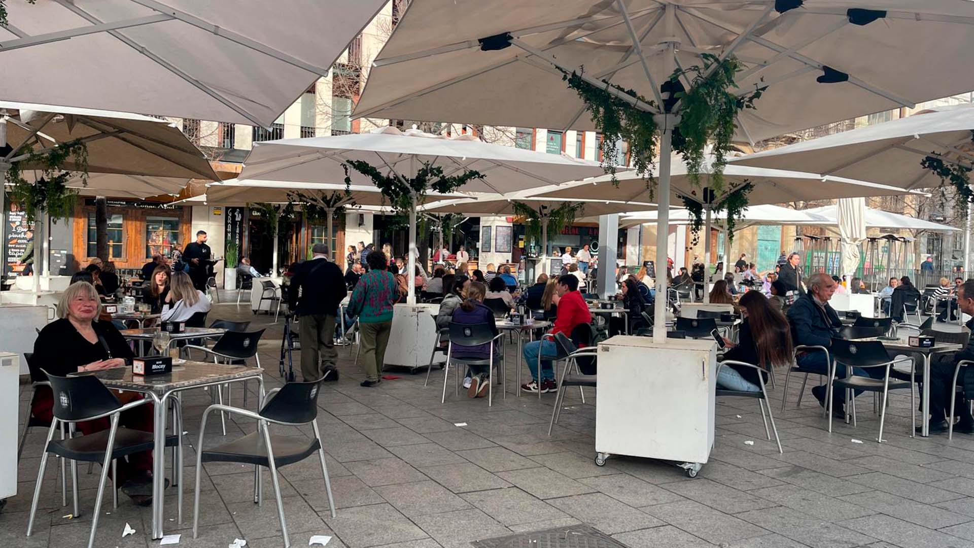 Con el buen tiempo vuelven los terraceos a Zaragoza